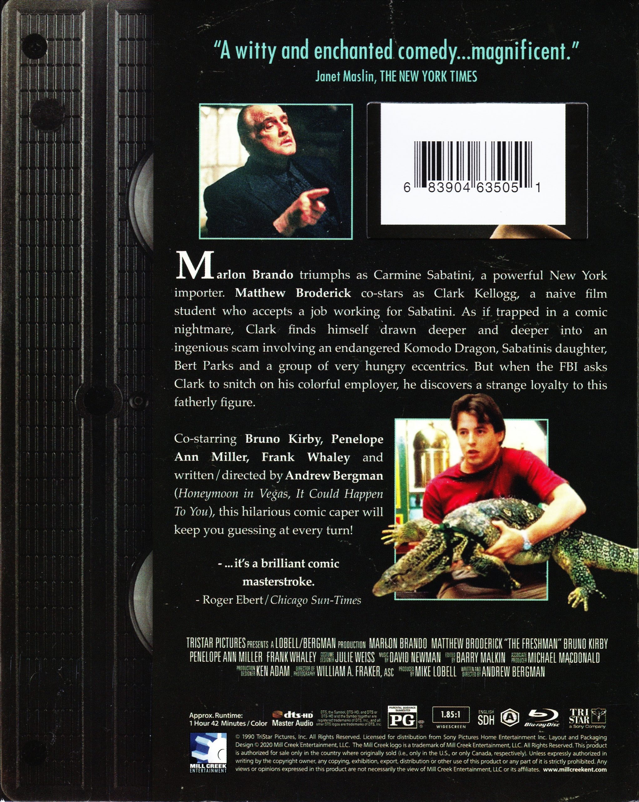 Blu-ray Review: THE FRESHMAN (Retro VHS Edition) - No(R)eruns.net
